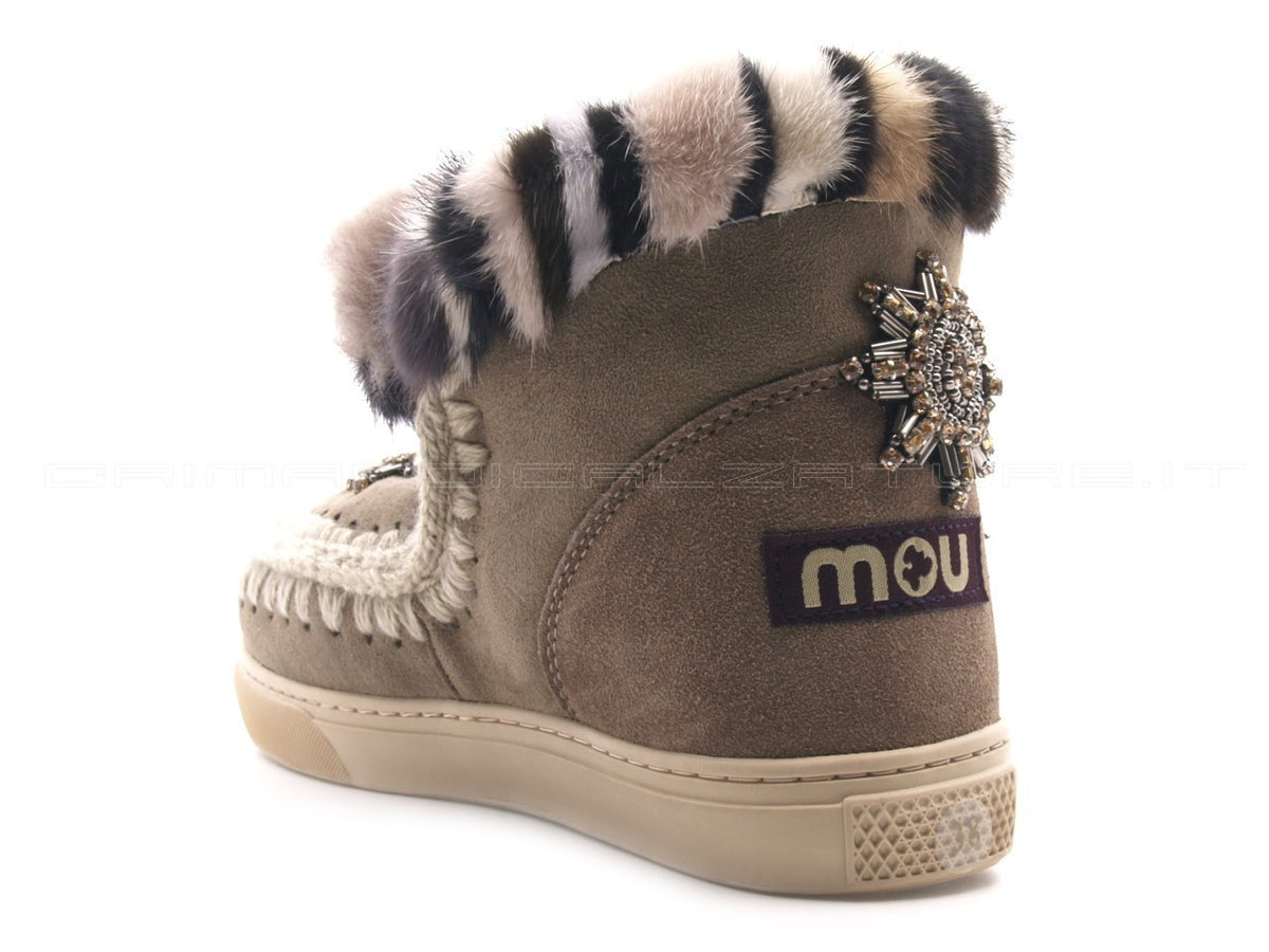 Mou sneakers mini Eskimo Star Patch & Mink | Grimandi calzature shop